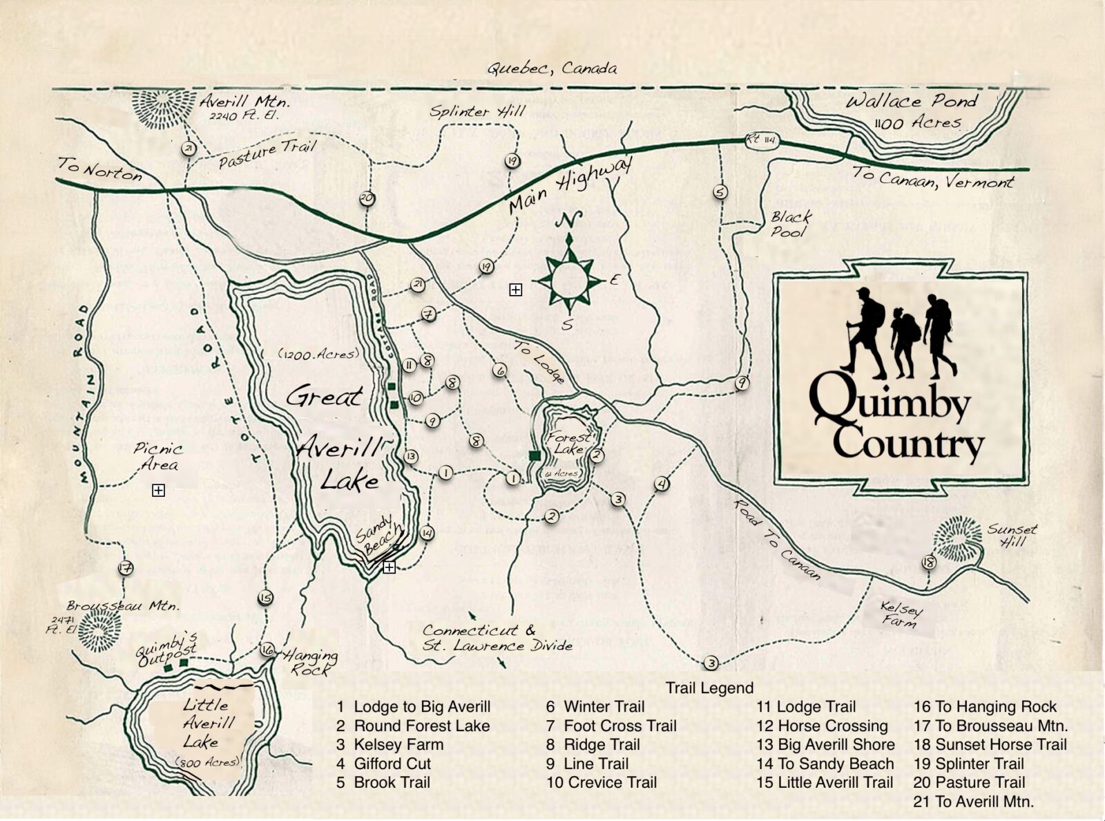 42817 Hiking Map - Quimby Country